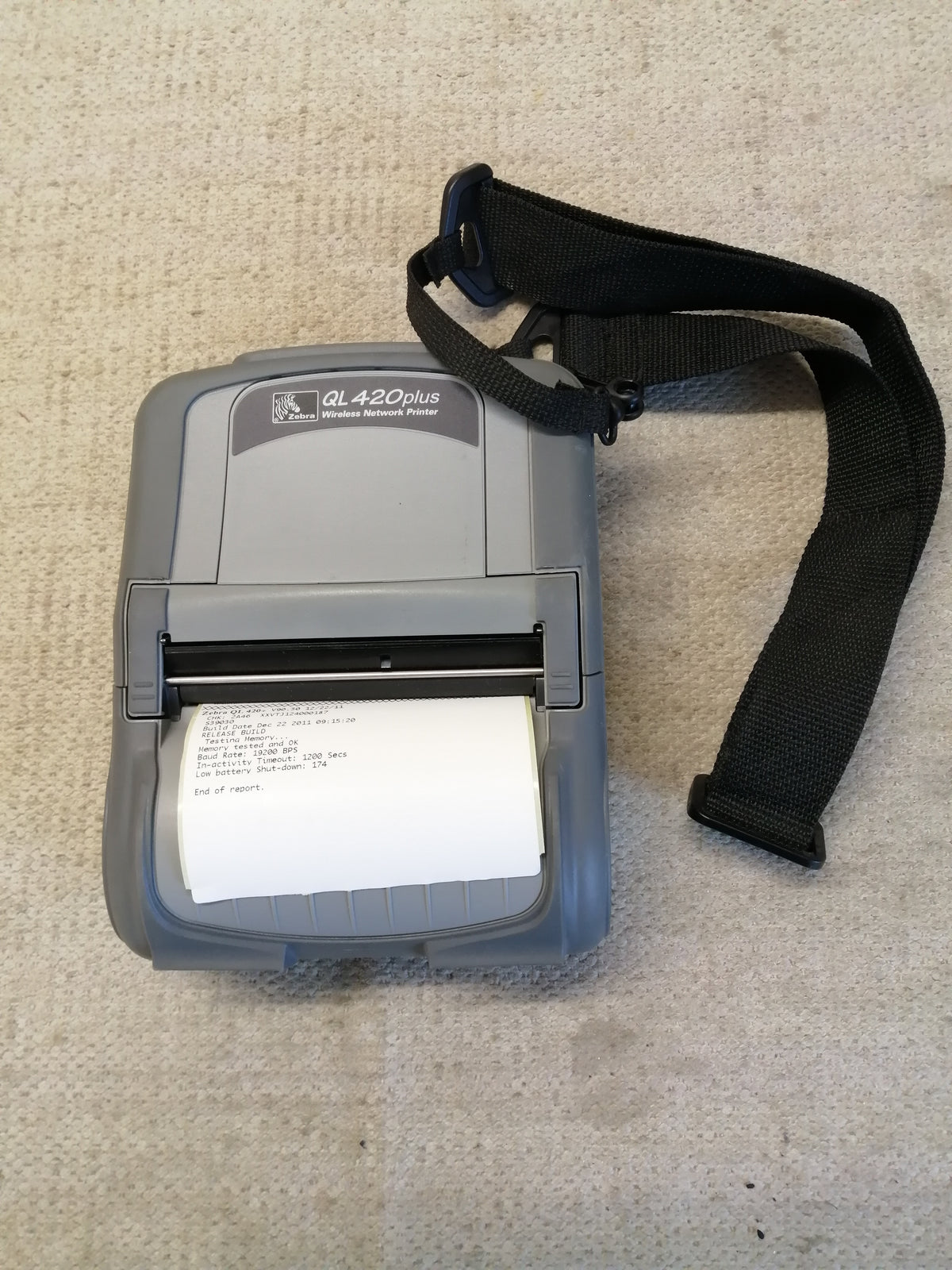 ZEBRA QL420 PLUS RECHARGABLE WIRELESS NETWORK PRINTER ( QL420 REFURBIS ...